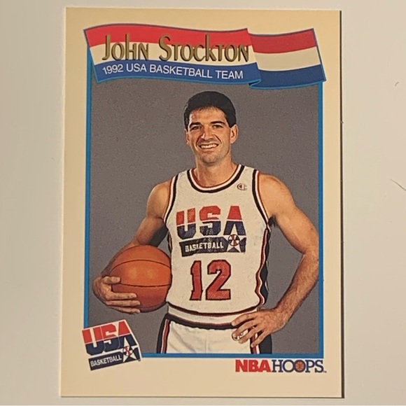 NBA HOOPS | Toys | 991 Nba Hoops Usa Basketball John Stockton 584 ...